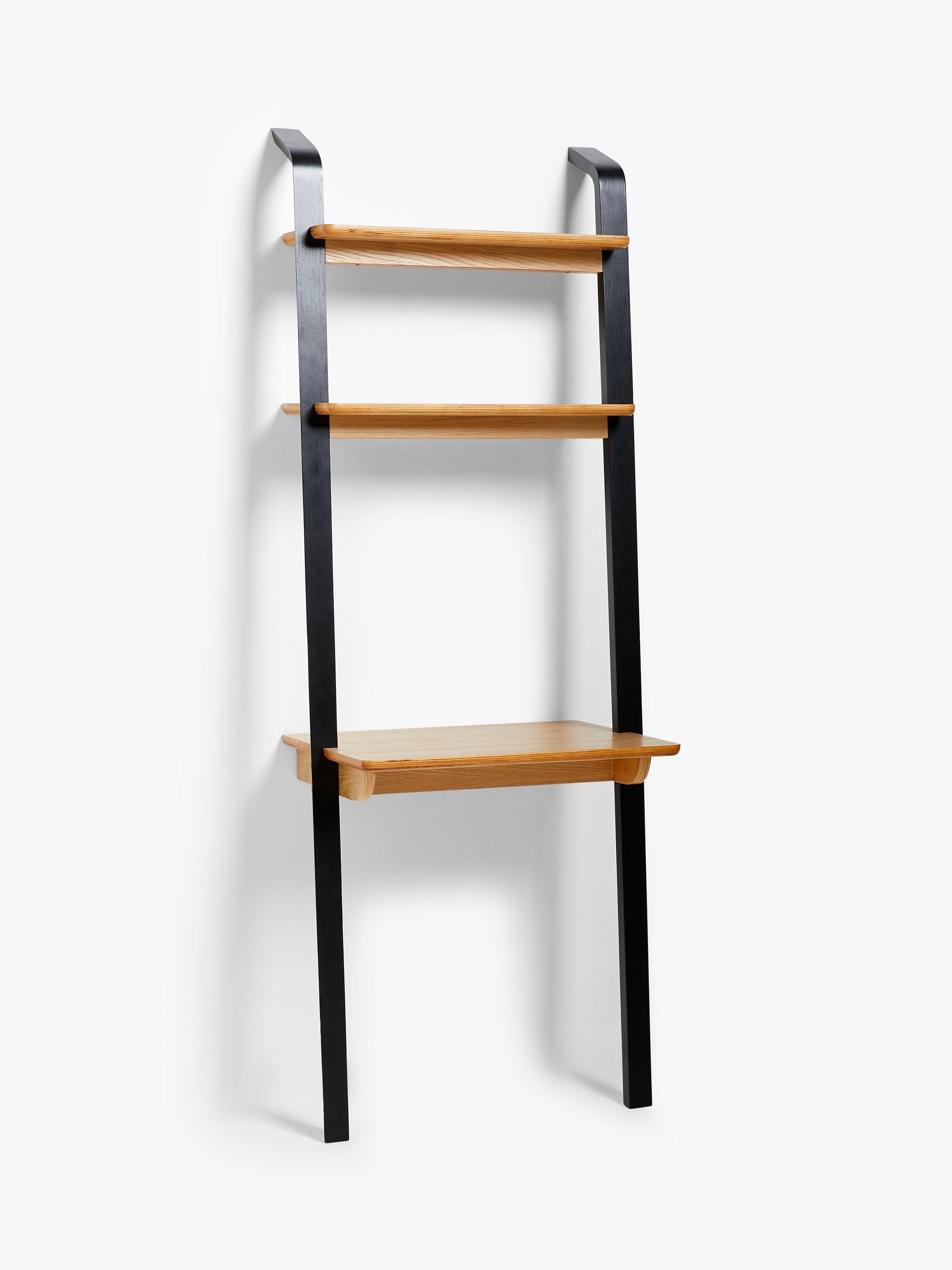 ANYDAY John Lewis Partners Anton Wall Mounted Leaning Desk Natural Black