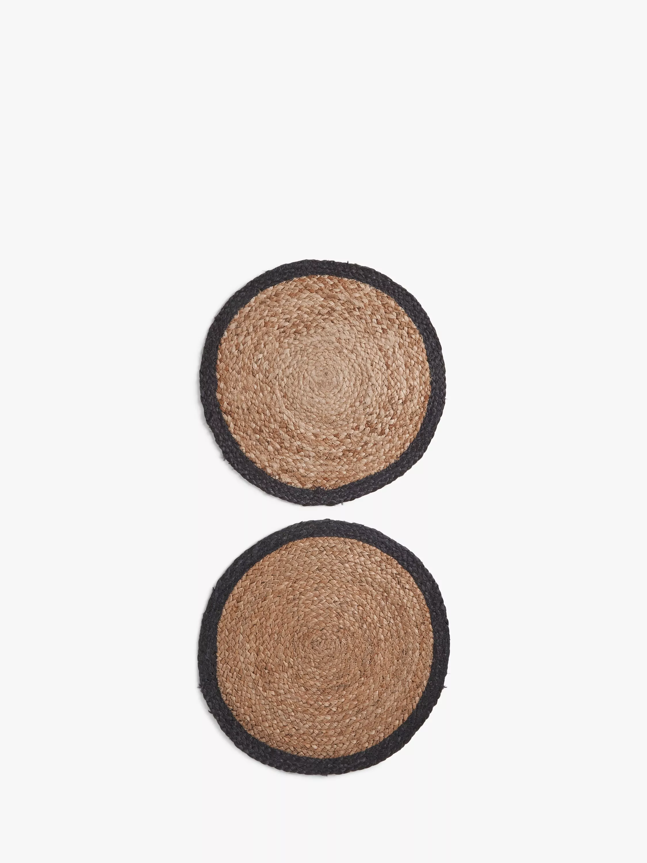 John Lewis Round Border Jute Placemats, Set of 2