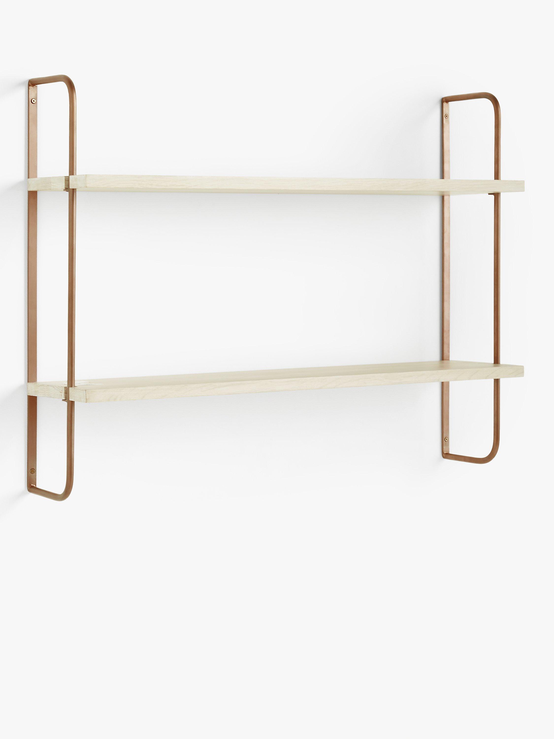 Design Project by John Lewis No.185 Wide Shelves Natural Oak