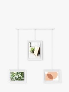 Umbra Exhibit Multi Hanging Photo Frame Display, 3 Photo