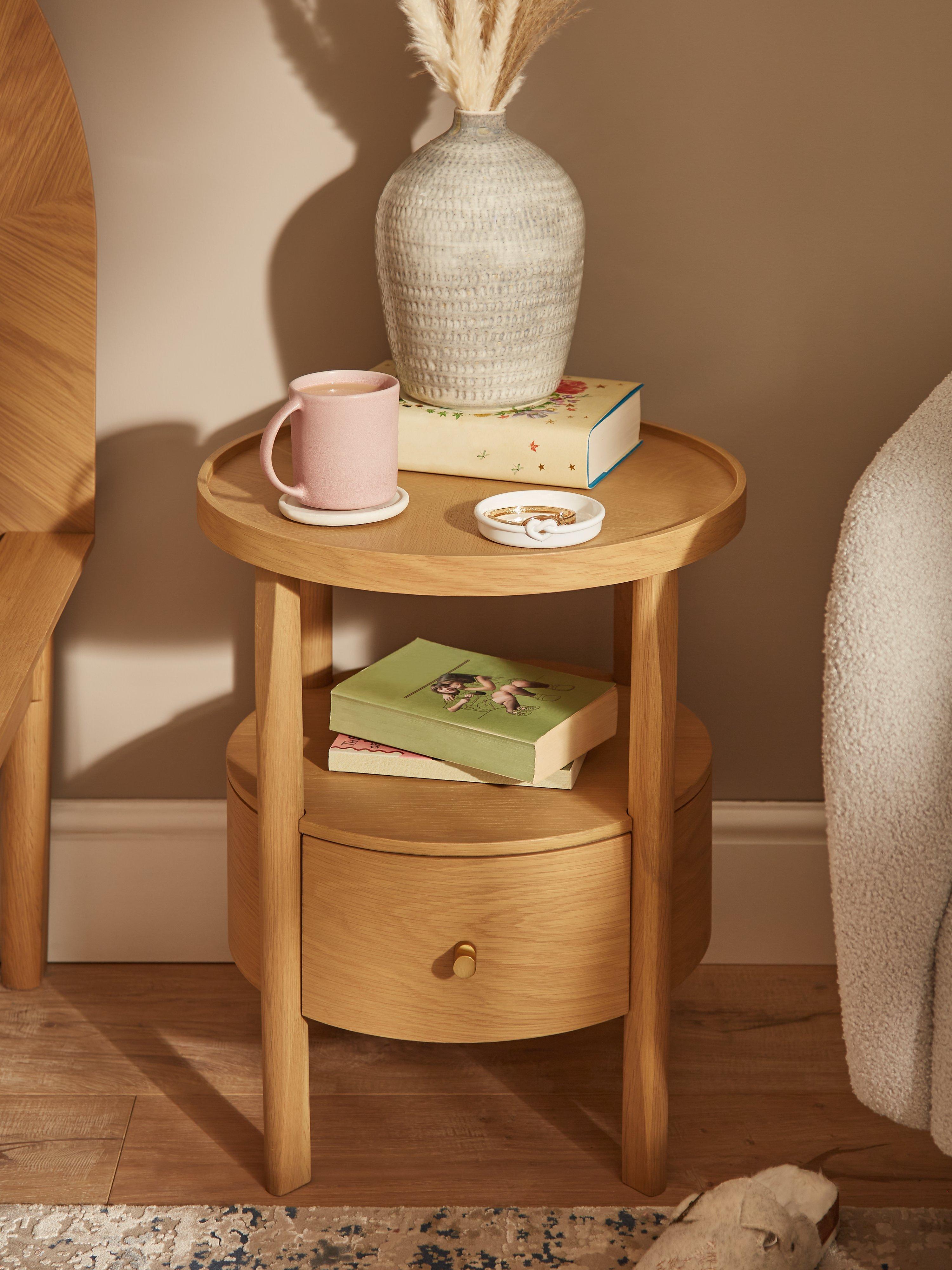 John Lewis Rise Bedside Table Natural