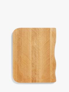 John Lewis Wavy Chopping Board FSC Certified Oak Wood 35cm Natural