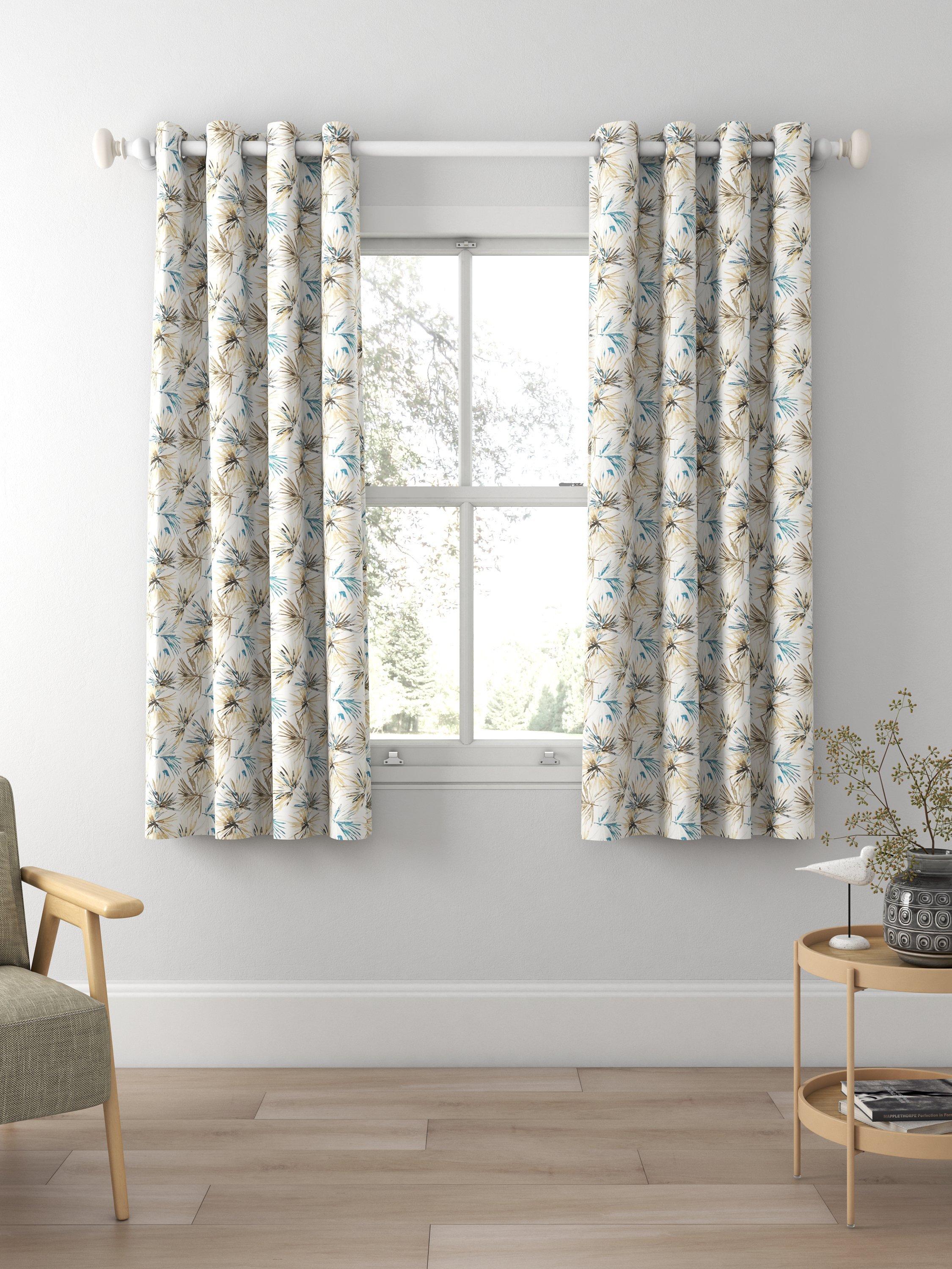 Harlequin Aucuba Made to Measure Curtains or Roman Blind, Ink/Gold