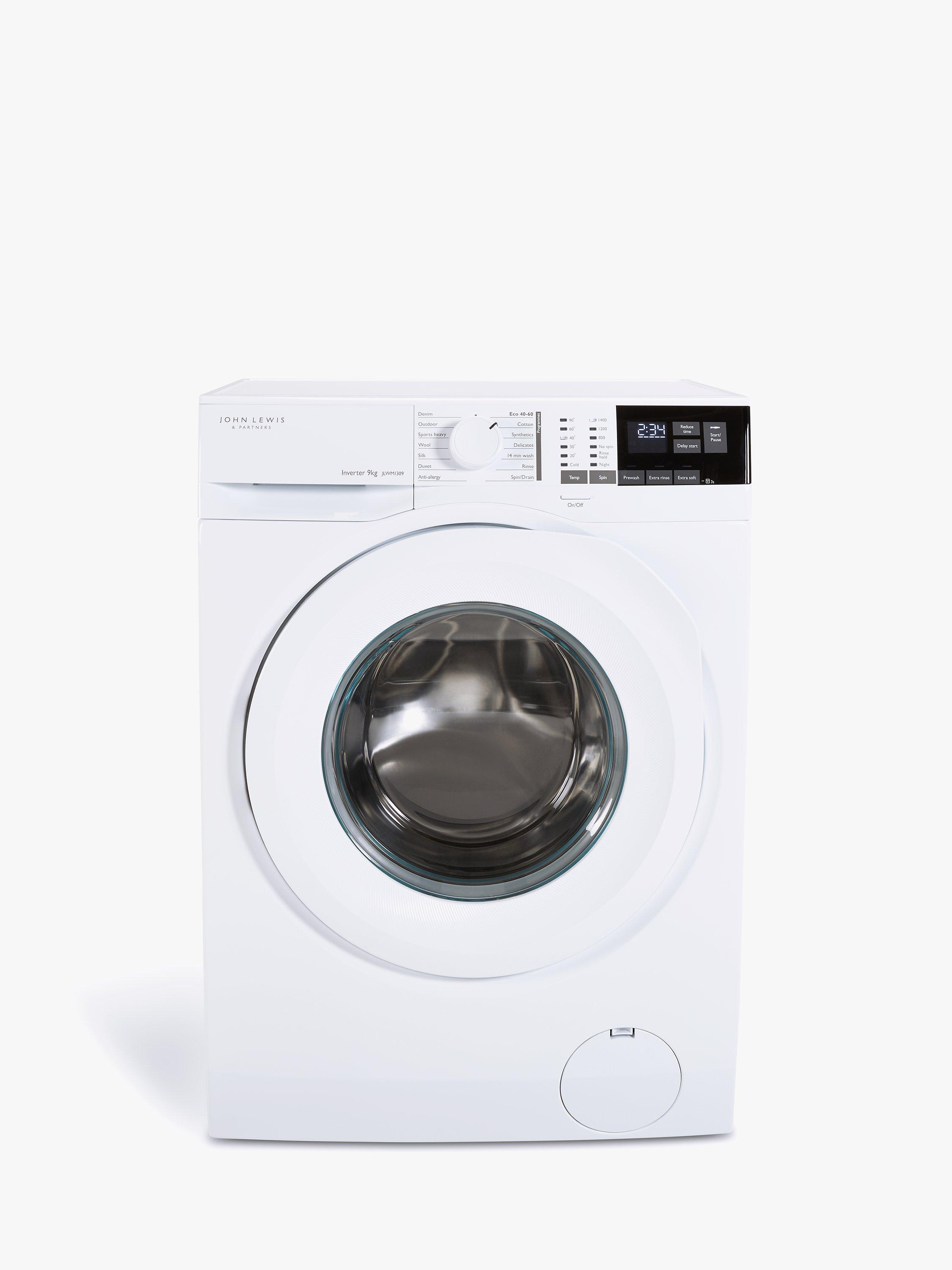 John Lewis JLWM1309 Freestanding Washing Machine, 9kg Load, 1400rpm ...