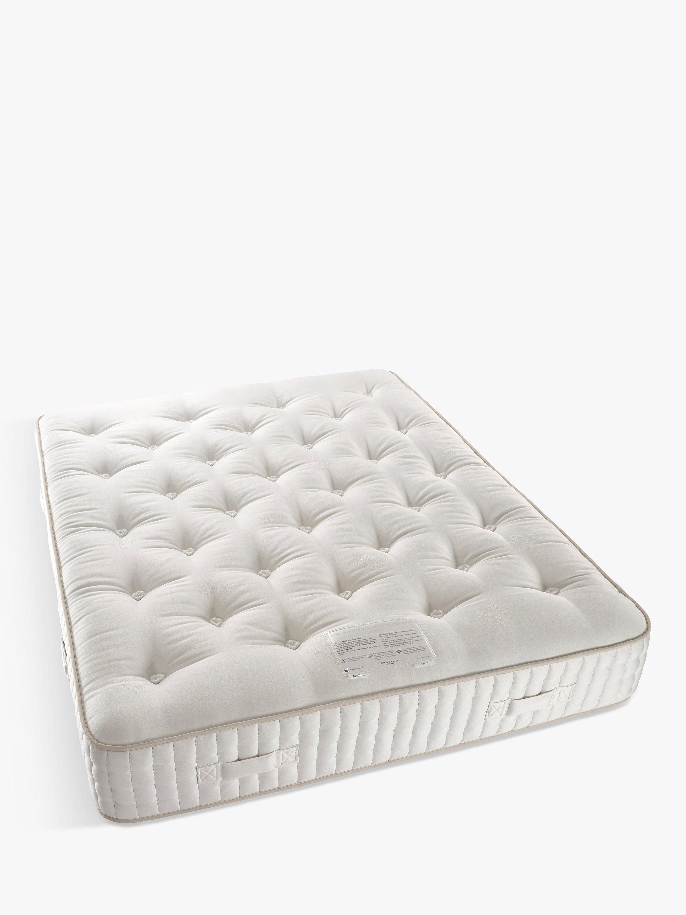 John Lewis Luxury Natural Collection Silk 19000 King Size Regular Tension Pocket Spring Mattress