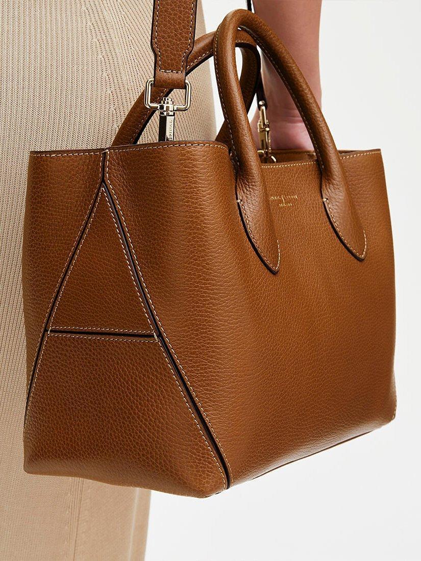 Aspinal of London Pebble Leather Midi London Tote Bag