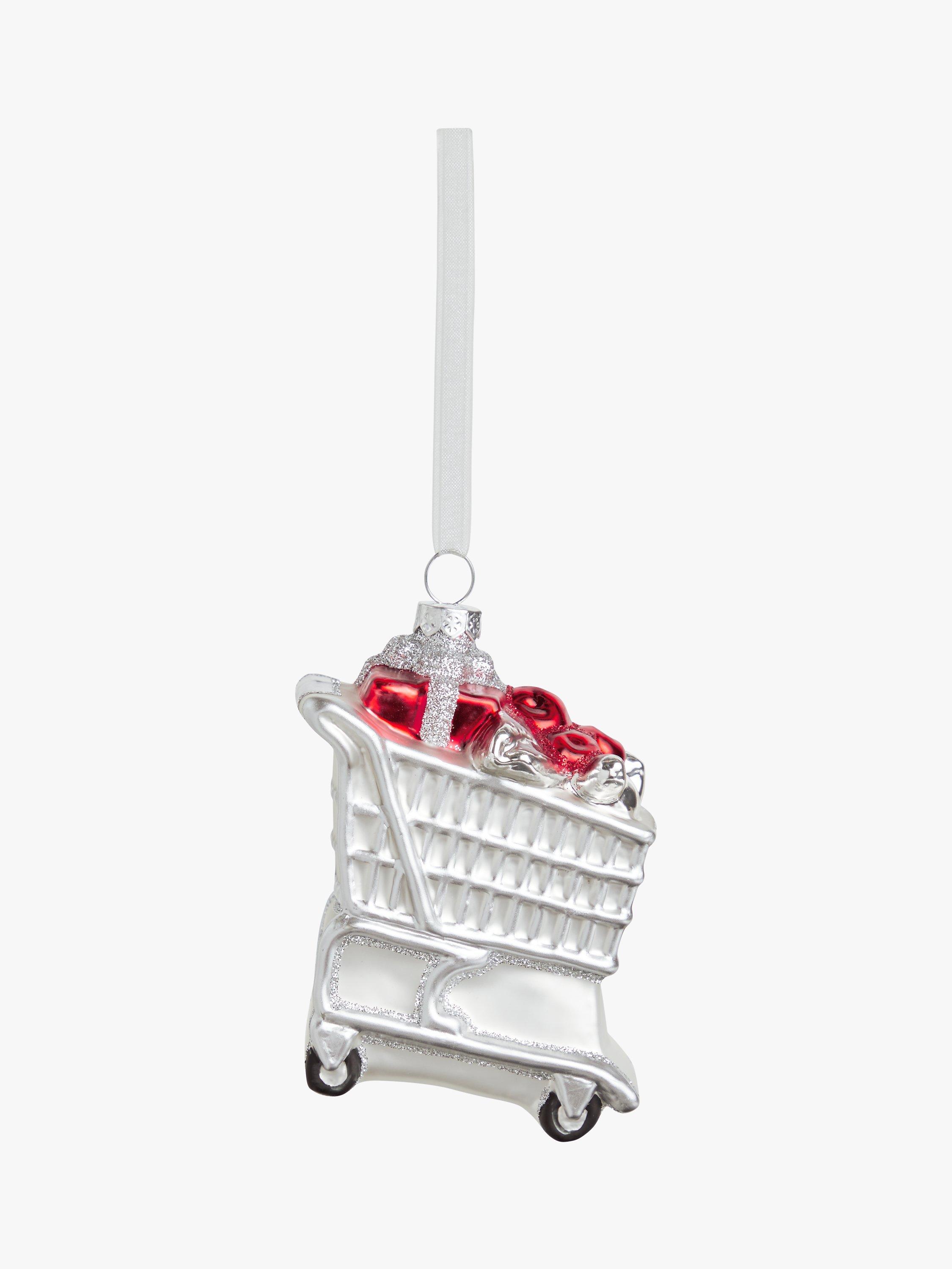John Lewis Jolly General Store Trolley Bauble, Silver