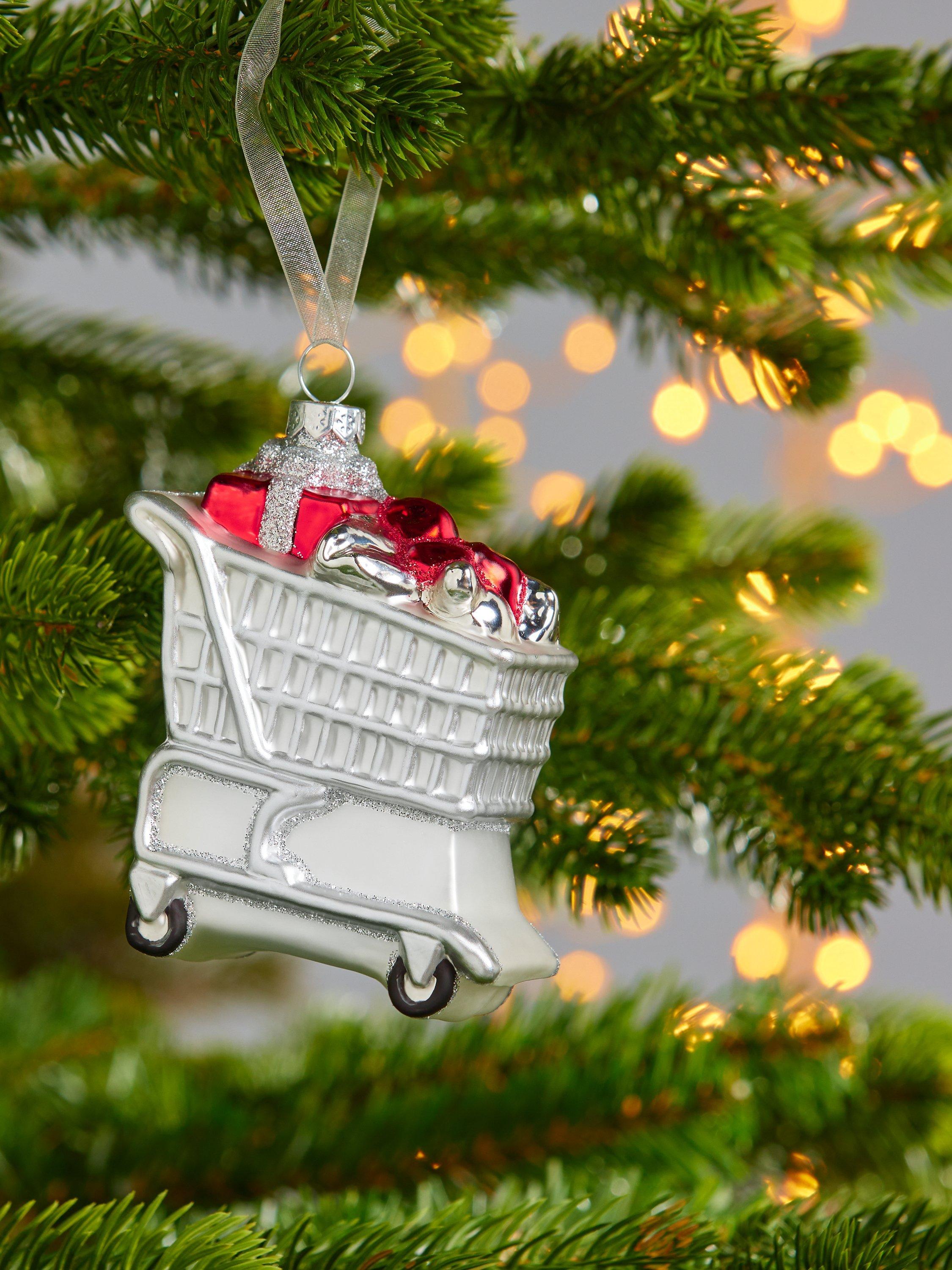 John Lewis Jolly General Store Trolley Bauble, Silver