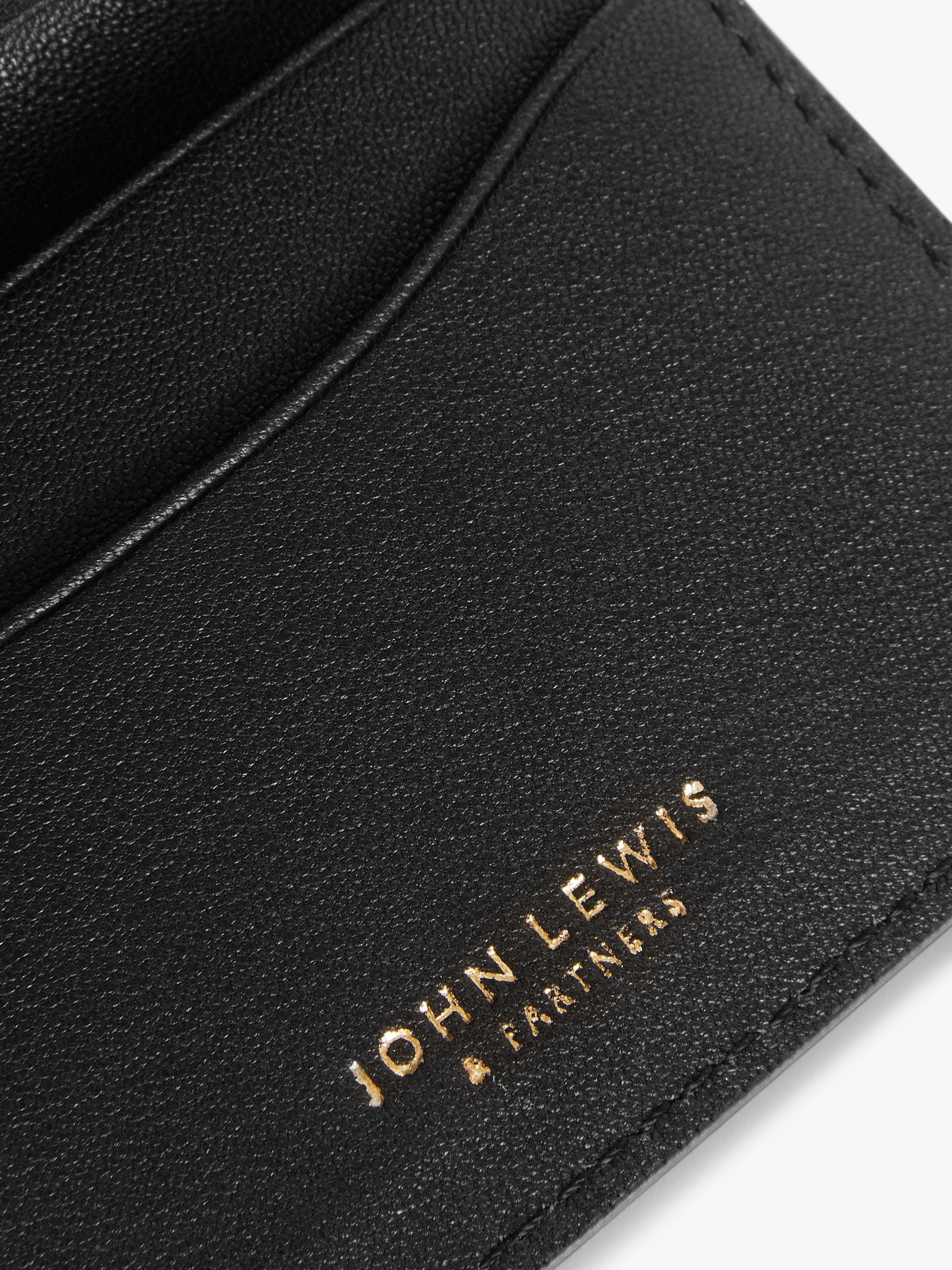 John Lewis Alphabet Leather Bifold Card Holder