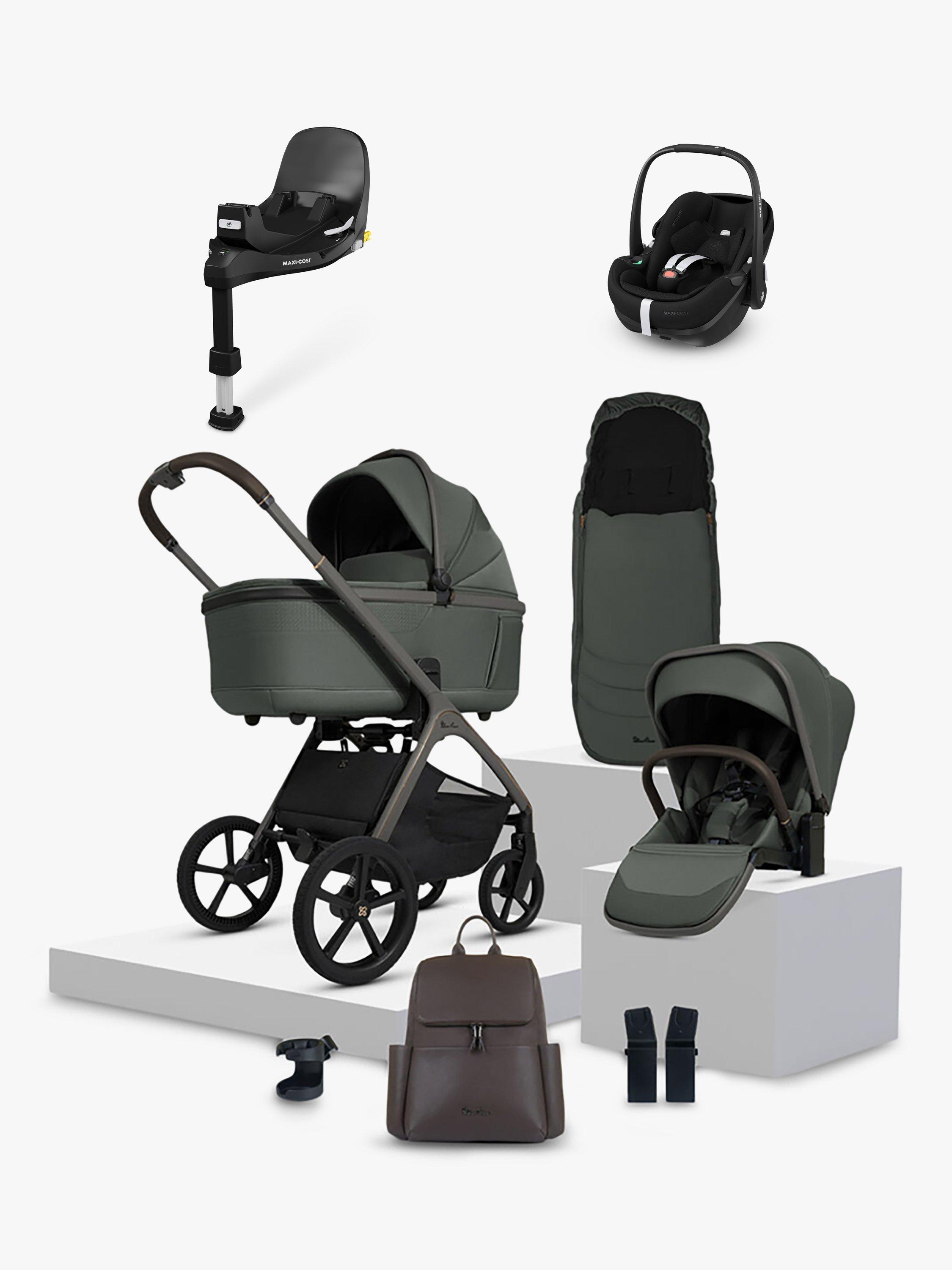 Silver Cross Cove Pushchair and Accessories with Maxi-Cosi Pebble 360 ...
