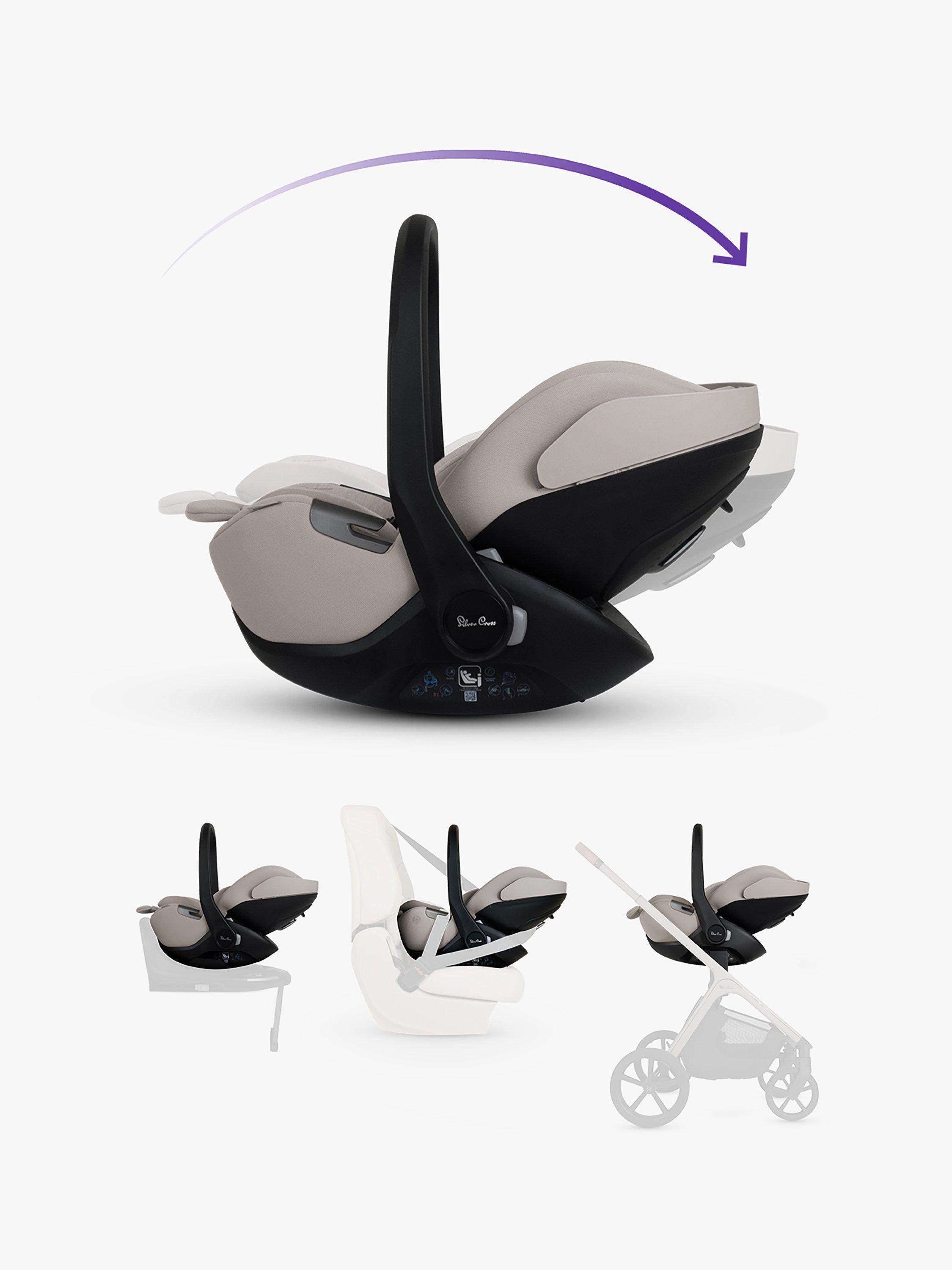 Silver Cross Cove Pushchair and Accessories with Glide Plus 360 ...