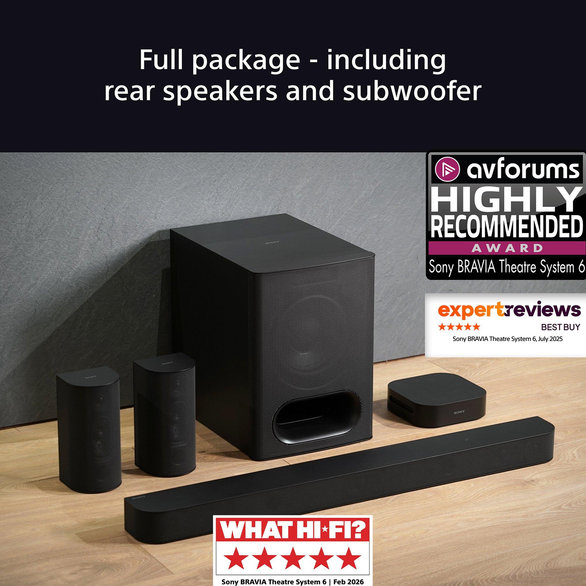 Sony Bravia Theatre System 6 HT-S60 Bluetooth Soundbar with Wireless ...
