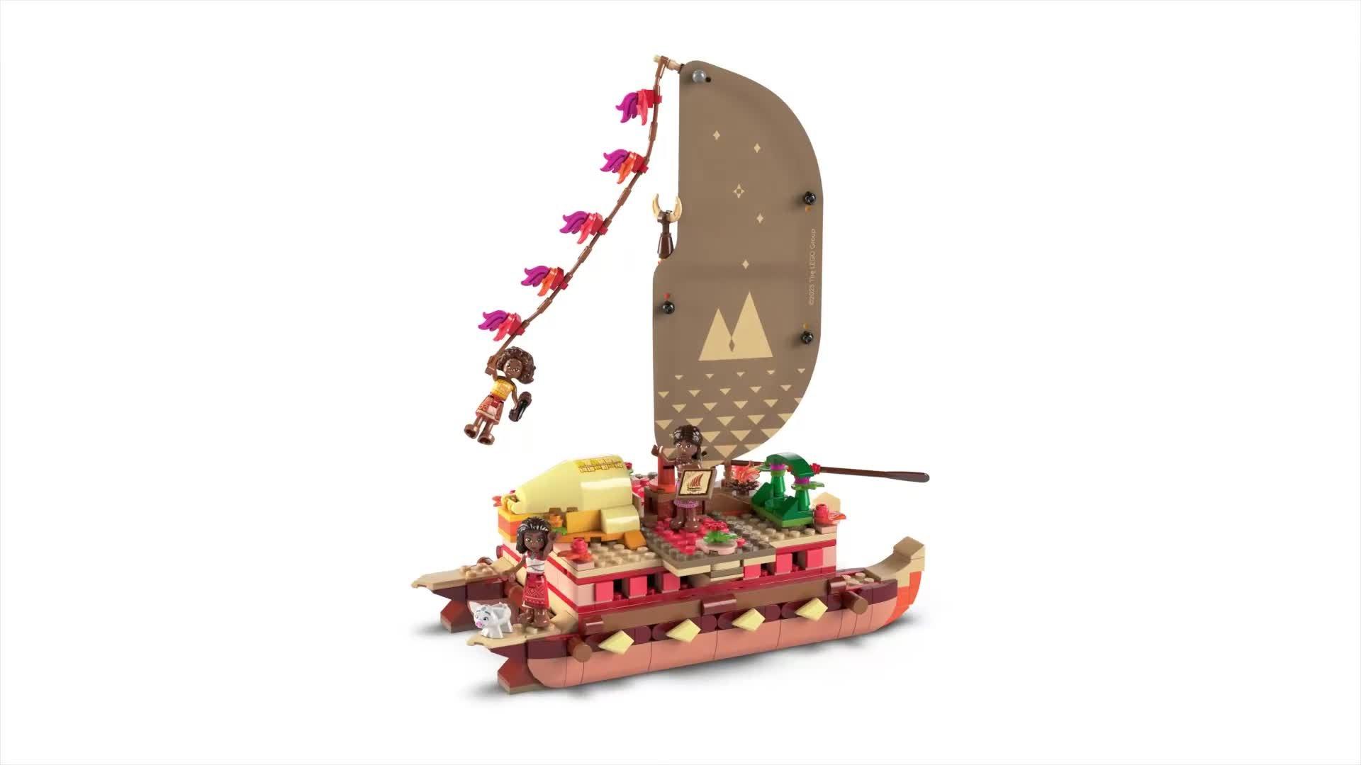 LEGO ǀ Disney Princess Moana’s Adventure Canoe Set 43270
