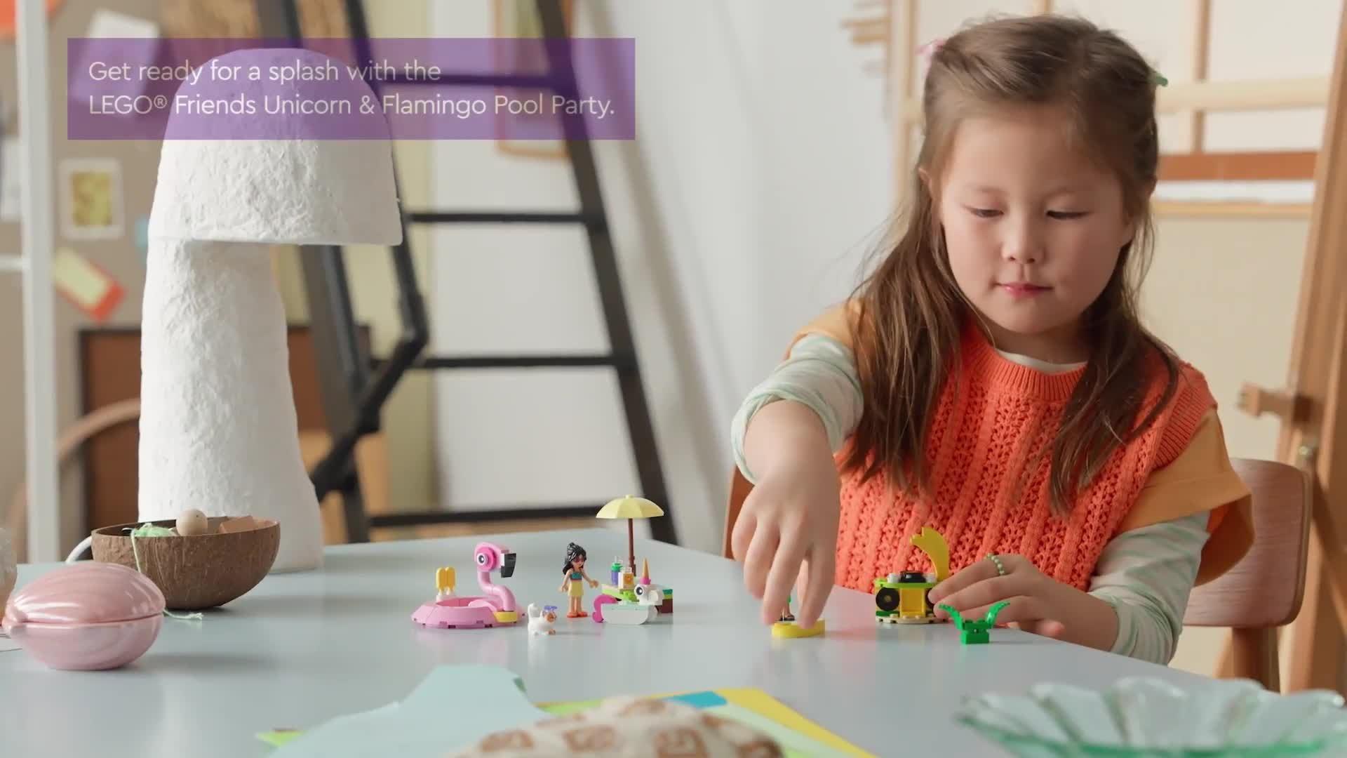 LEGO Friends 42658 Unicorn & Flamingo Pool Party