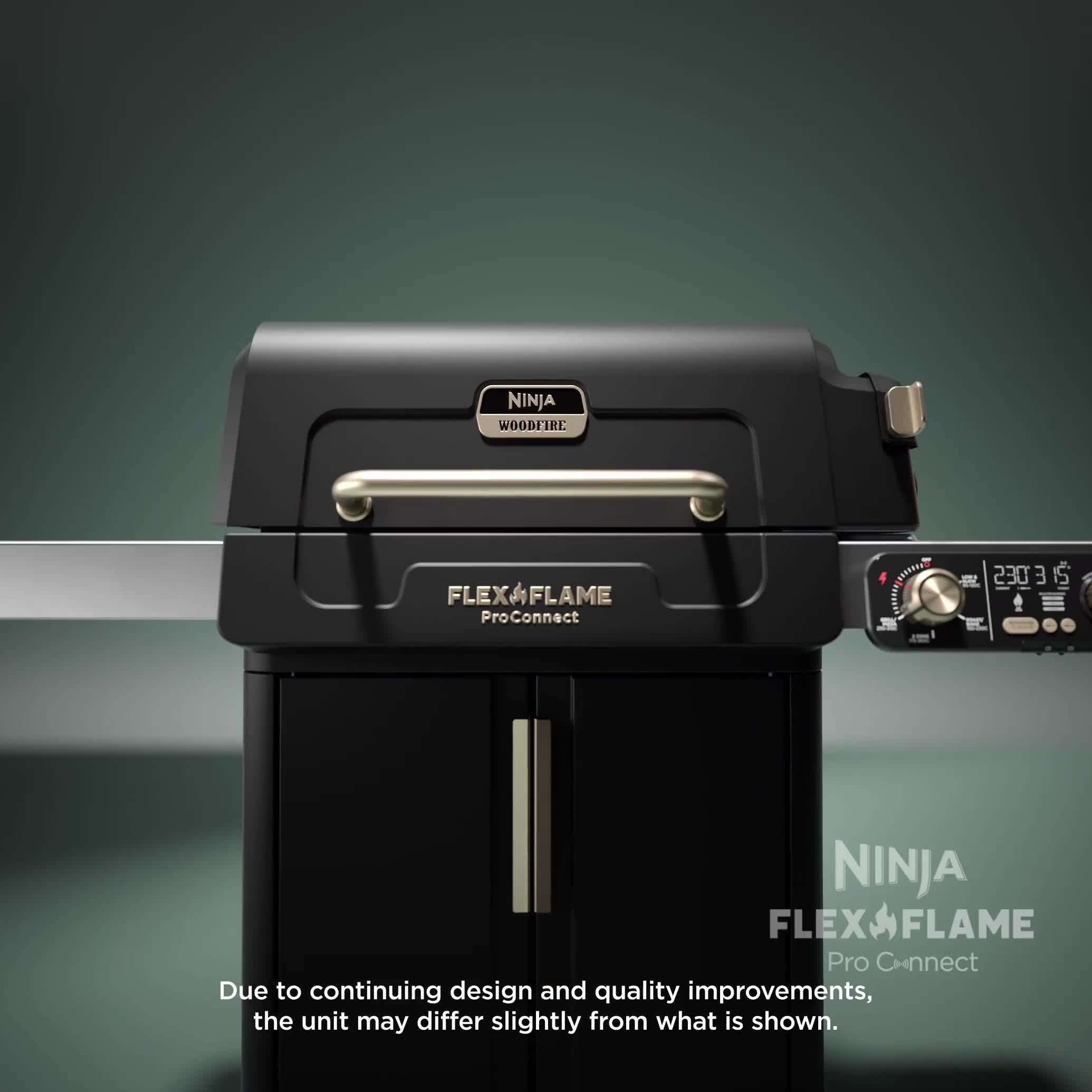 Ninja 5-in-1 FlexFlame Pro Connect Smart 3-Burner Gas BBQ & Outdoor ...